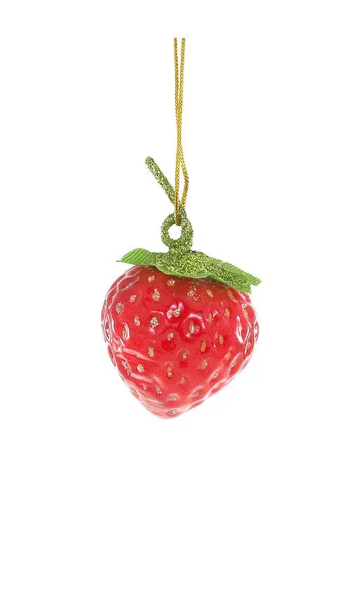 CODY FOSTER & CO Farm Fresh Strawberry Ornament In Red - N,a