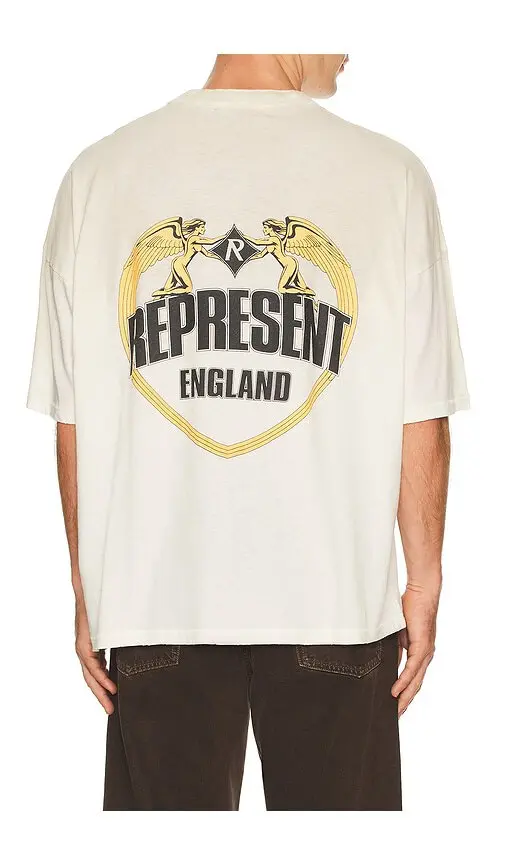 REPRESENT Angel Border Tee In White