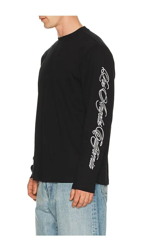 STAMPD La Cursive Long Sleeve Relaxed Tee
