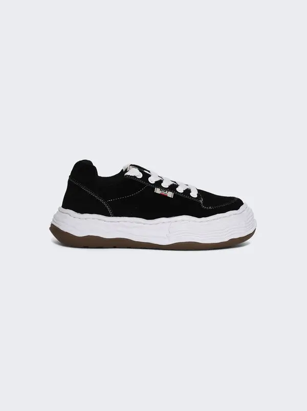 Mihara Yasuhiro Oliver Og Sole Suede Low-top Sneakers - Black