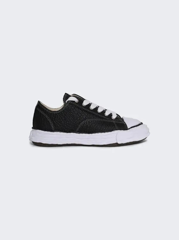 Mihara Yasuhiro Peterson Og Sole Leather Low-top Sneakers - Black
