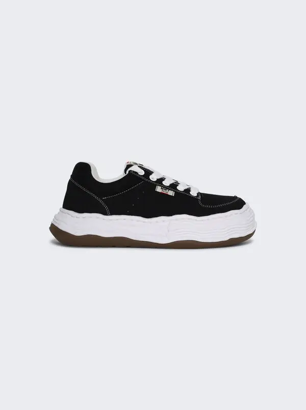 Mihara Yasuhiro Oliver Og Sole Canvas Low-top Sneakers - Black