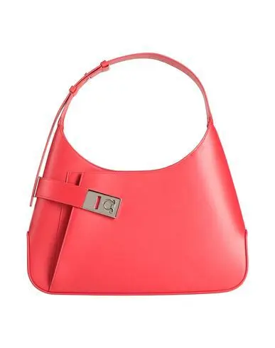 FERRAGAMO Arch Sh L Shoulder Bag In Calfskin - Red