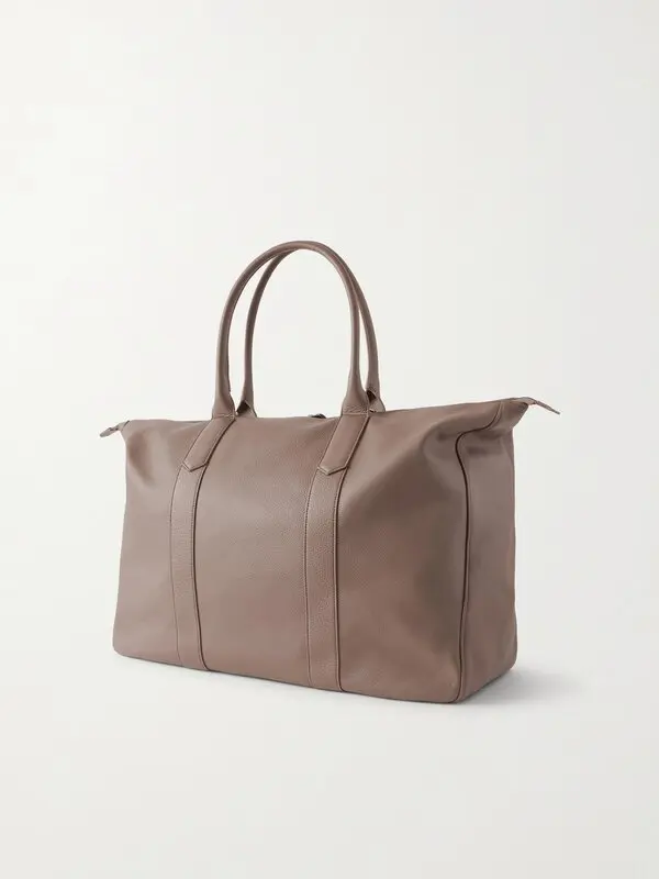 Canali Leather Duffle Bag