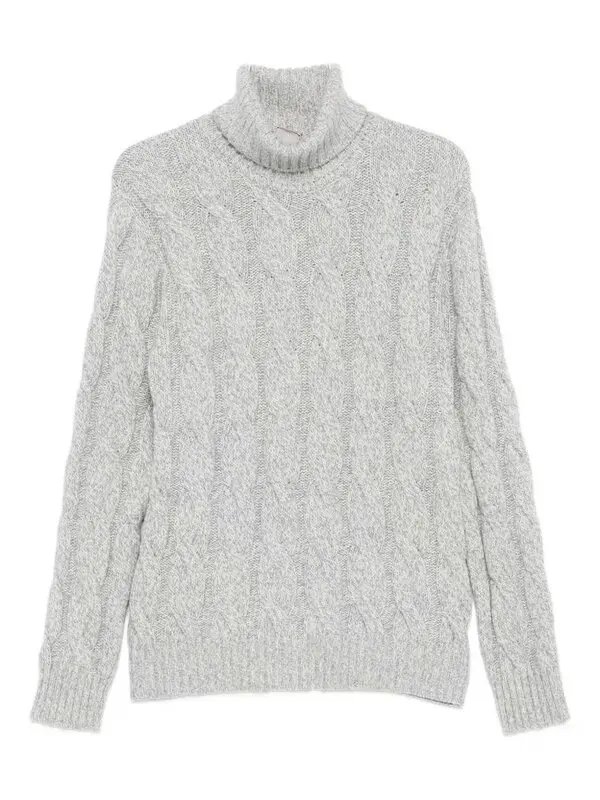 Eleventy Cable-knit Turtleneck Sweater