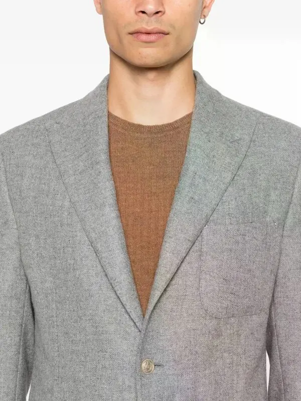 Eleventy Single-breasted Blazer - Grey