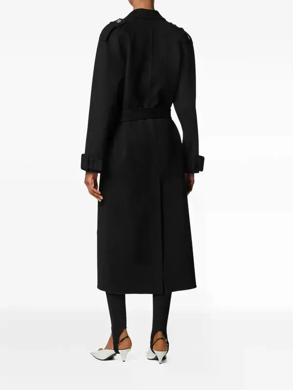 Versace Belted Wool And Cashmere Blend Coat