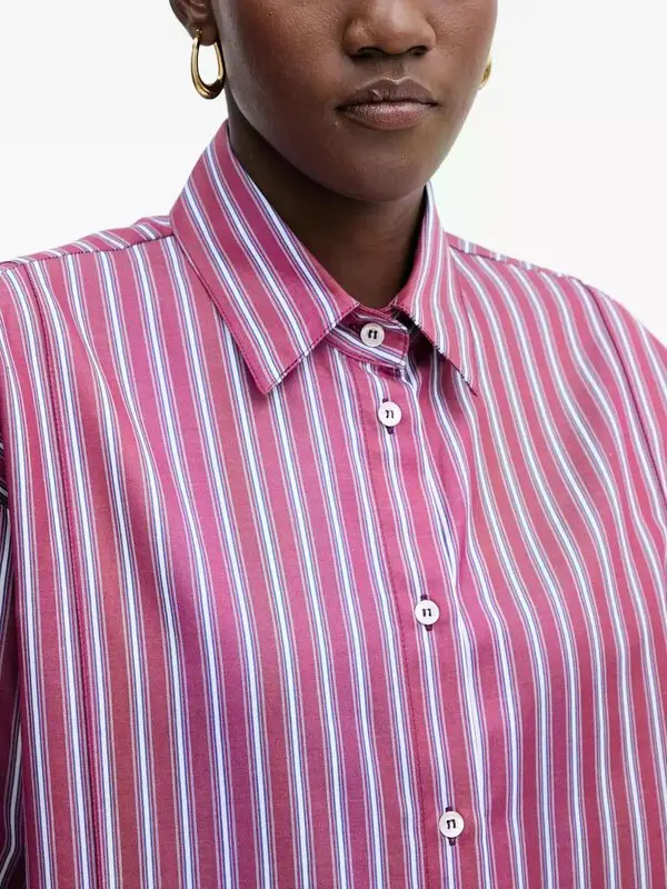 SIMONA CORSELLINI Striped Buttoned Shirt