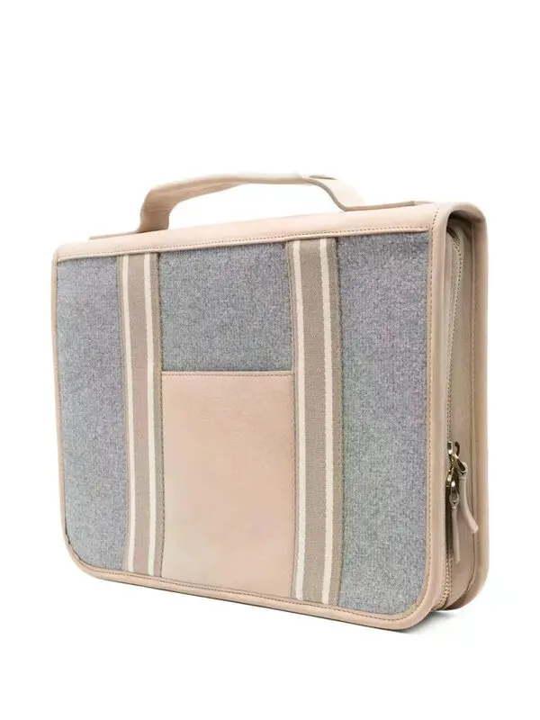 Eleventy Stripe-detail Laptop Bag