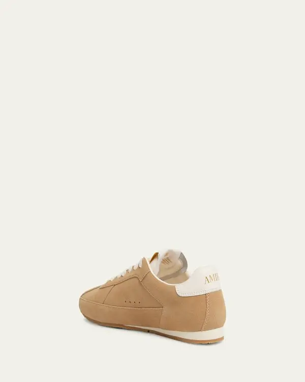 Amiri Pacific Flat Suede & Leather Low-top Sneakers