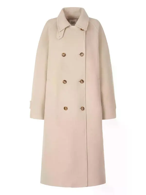 STUDIO TOMBOY Balmacaan Double-breasted Button-up Coat