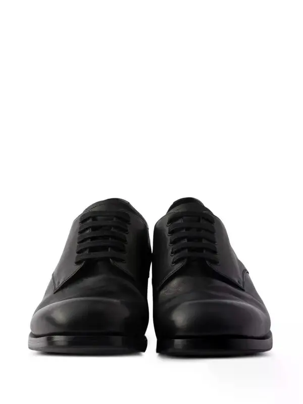 Prada Laced Leather Derby Shoes