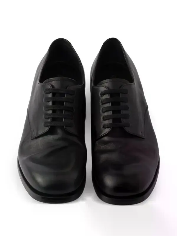 Prada Laced Leather Derby Shoes