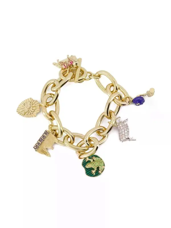 Burberry Charm-embellished Bracelet - Gold
