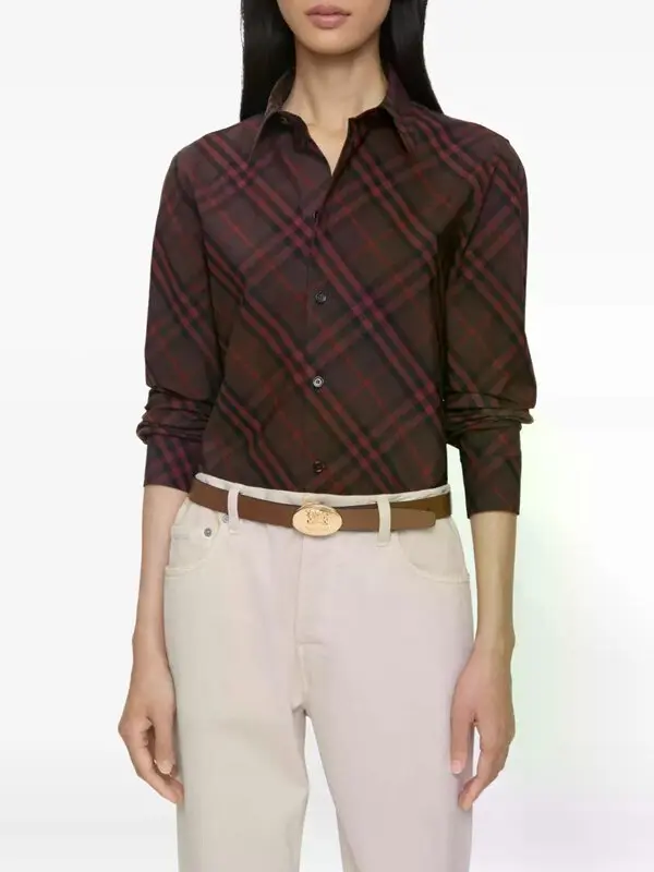 Burberry Check-pattern Cotton Shirt