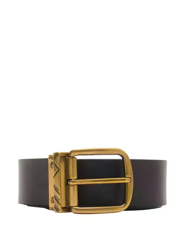 Burberry Reversible Check Buckle Belt - Brown