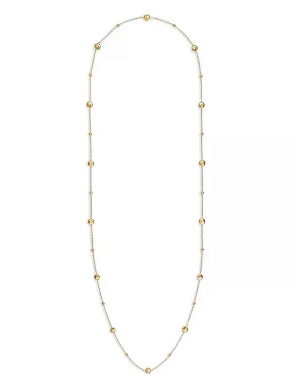 Burberry Sterling Silver Hollow Medallion Necklace - Gold