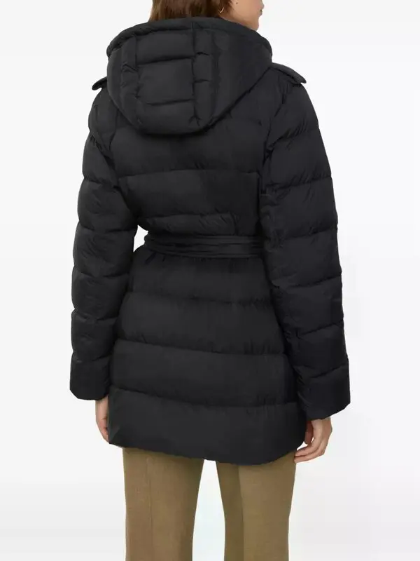 Burberry Hooded Belted Puffer Jacket