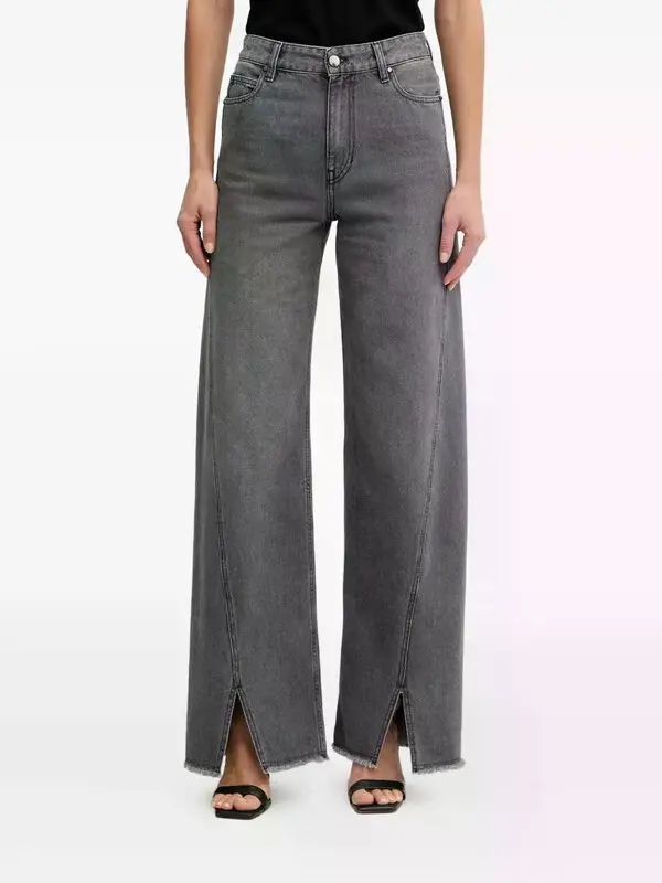 SIMONA CORSELLINI Frayed Split Jeans