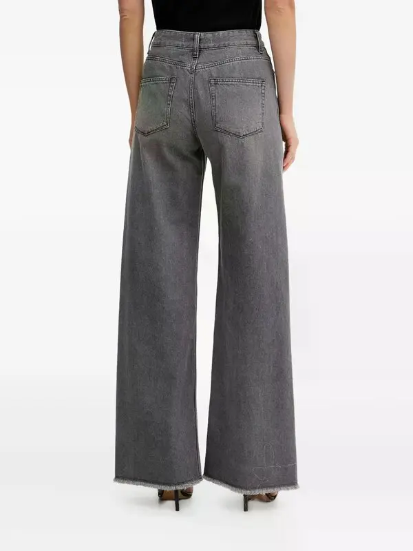SIMONA CORSELLINI Frayed Split Jeans