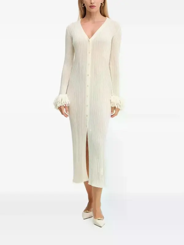 SIMONA CORSELLINI Ribbed Knit Midi Dress