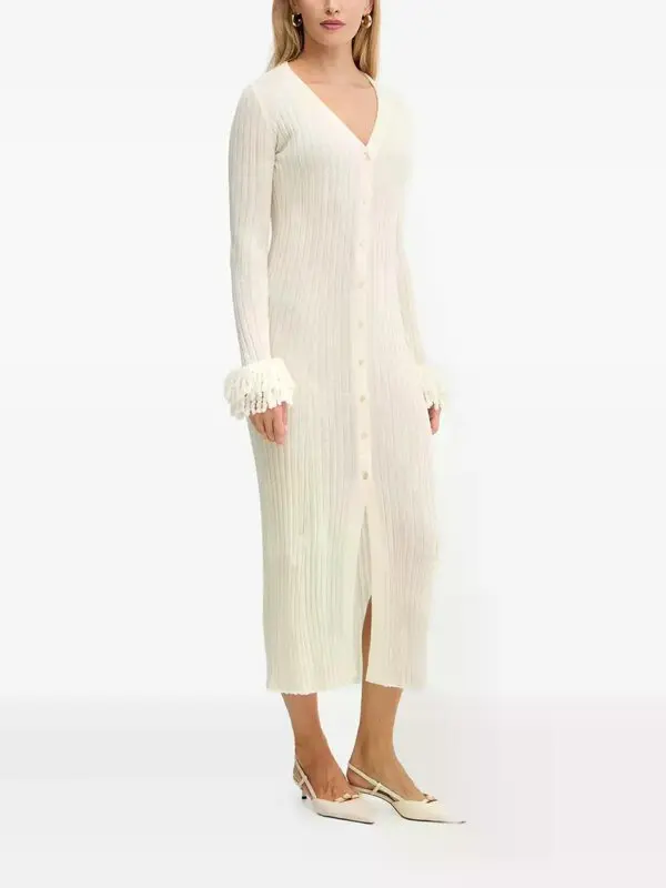 SIMONA CORSELLINI Ribbed Knit Midi Dress