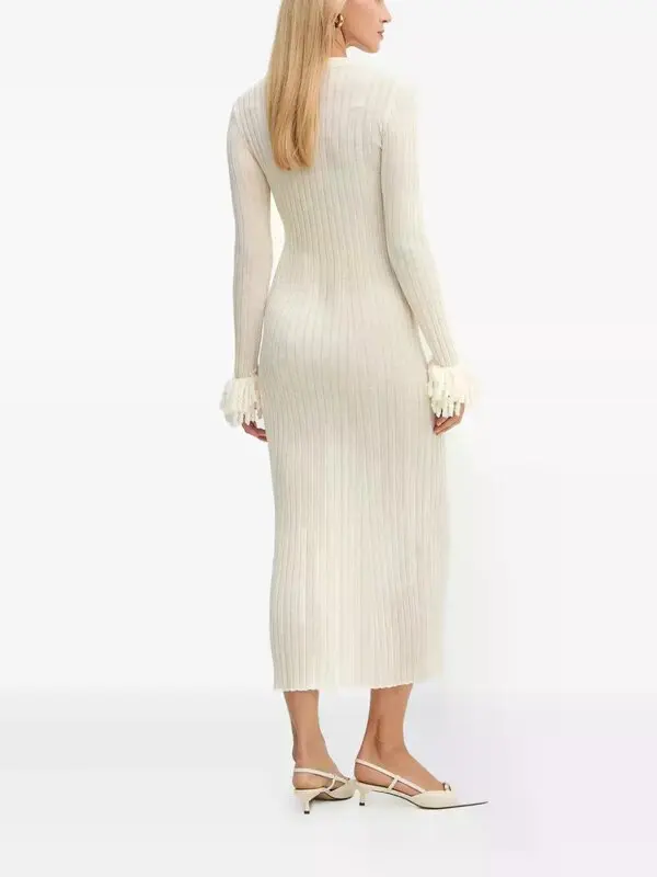 SIMONA CORSELLINI Ribbed Knit Midi Dress