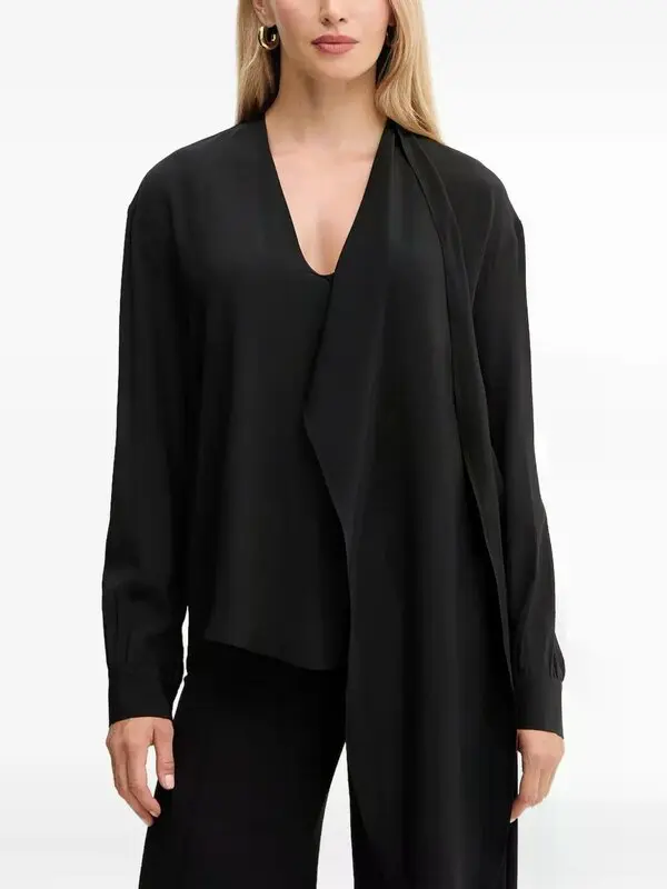 SIMONA CORSELLINI Draped Long-sleeve Top