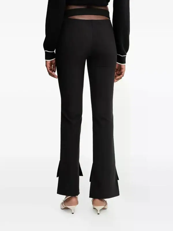 SIMONA CORSELLINI Cut-out Split-hem Trousers