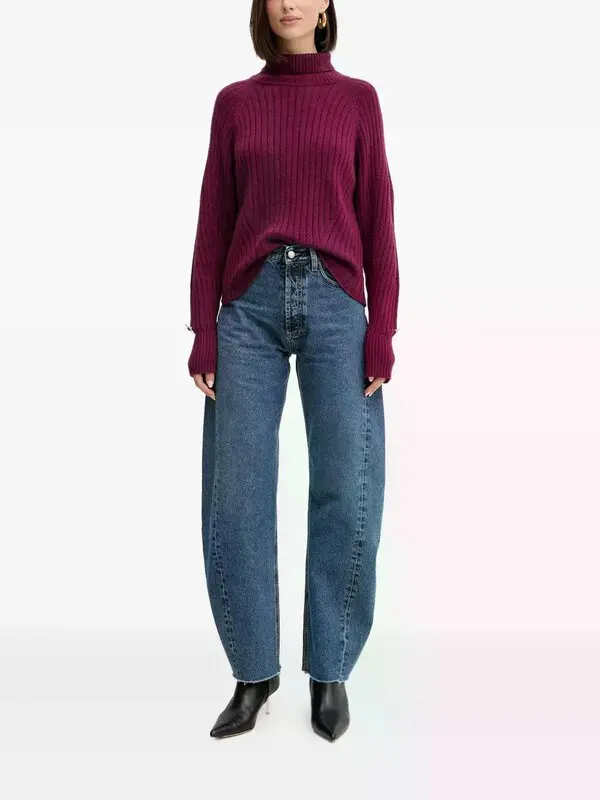SIMONA CORSELLINI Turtleneck Ribbed Sweater