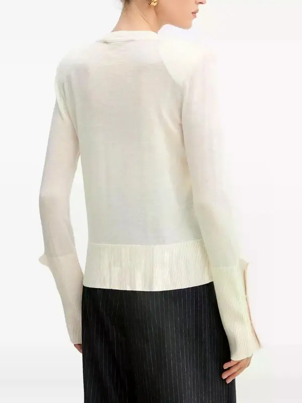 SIMONA CORSELLINI Button-embellished Cardigan - Neutrals