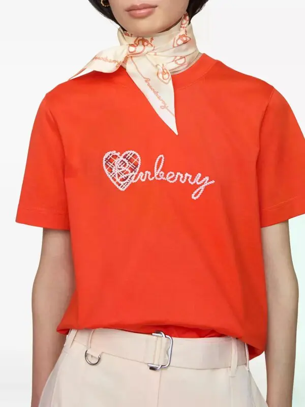 Burberry B Heart Silk Skinny Scarf