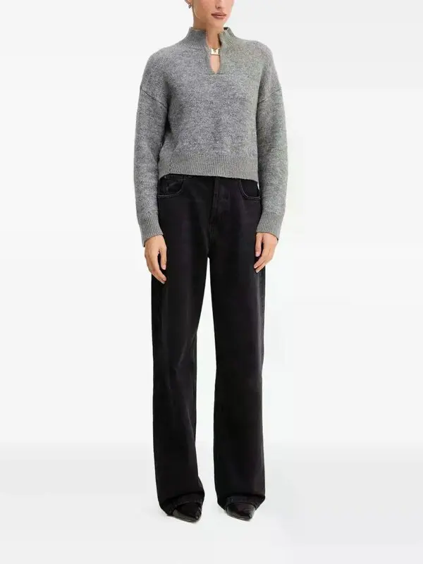 SIMONA CORSELLINI Embellished Mock-neck Sweater