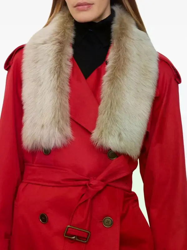 Burberry Reversible Shearling Scarf - Neutrals