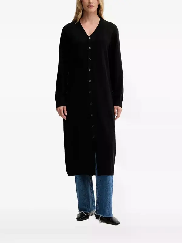 ISABELLE BLANCHE Button-up V-neck Cardigan-coat