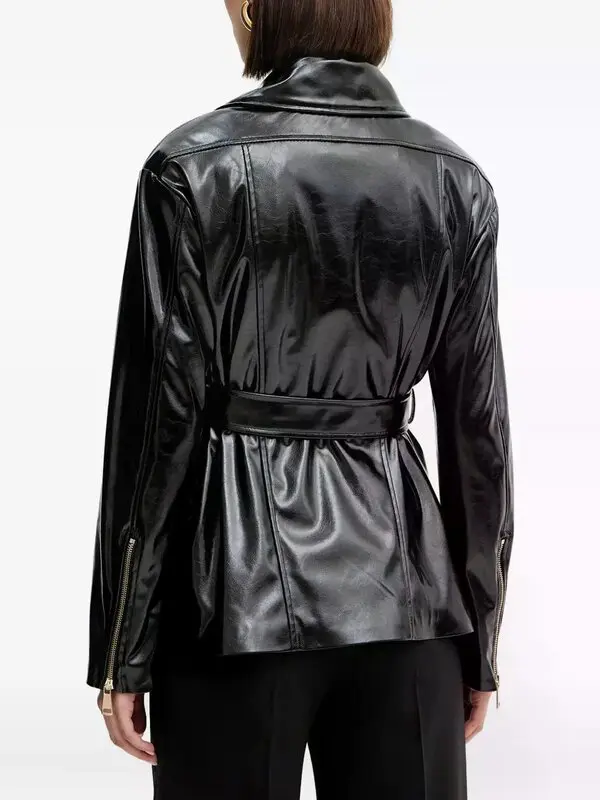 SIMONA CORSELLINI Belted Zip-up Jacket
