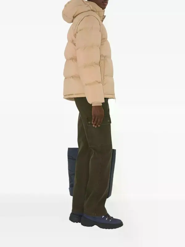 Burberry Detachable Sleeve Puffer Jacket - Neutrals