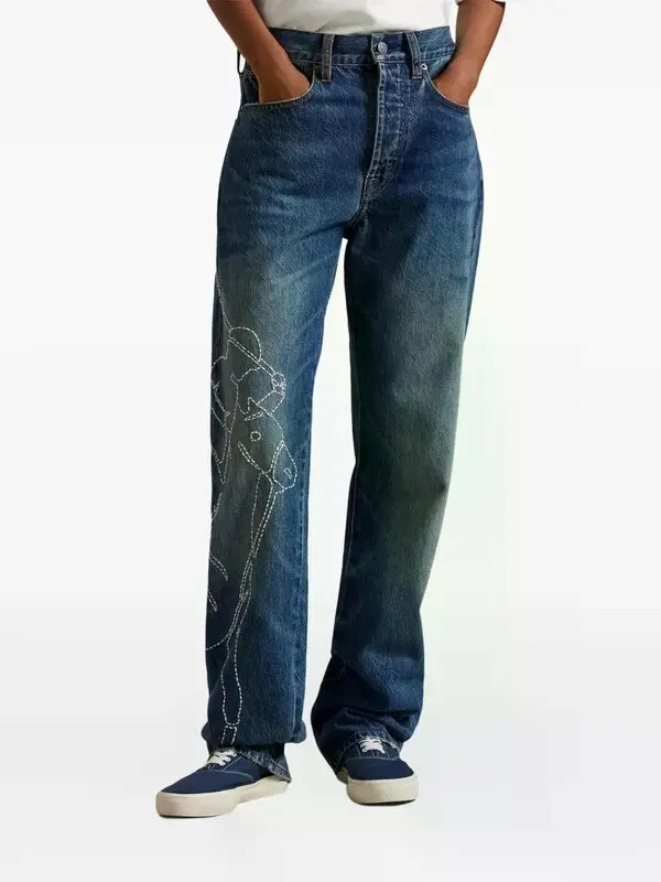 Polo Ralph Lauren Embroidered Straight-leg Jeans