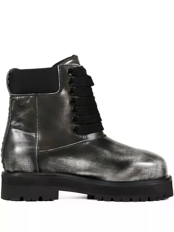 PDF Lace-up Platform Boots