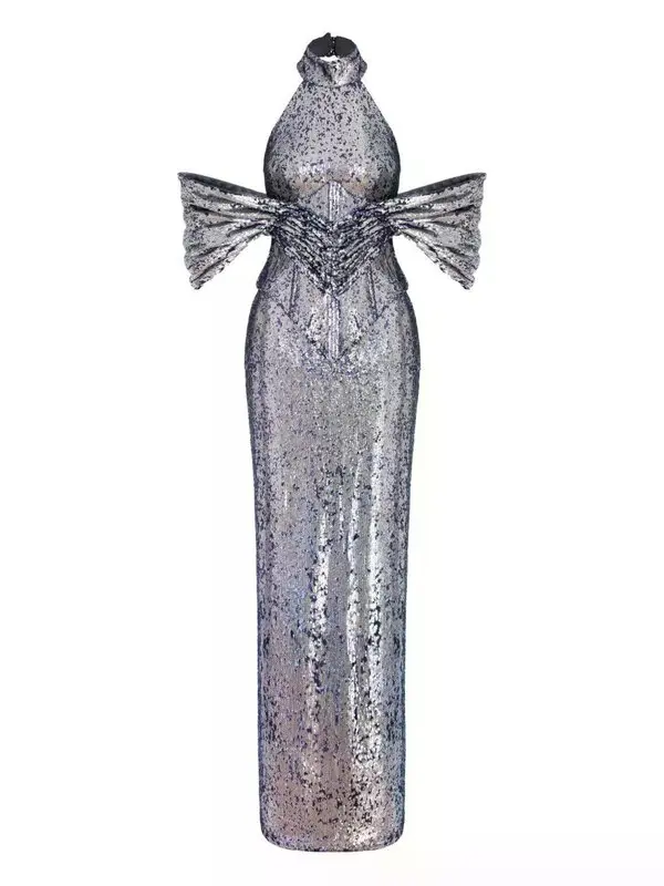 MITILIANE COUTURE Sequin-embellished Maxi Dress