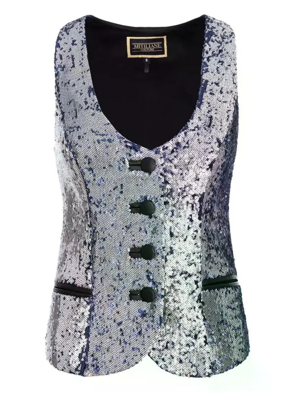 MITILIANE COUTURE Sequin-embellished Gilet