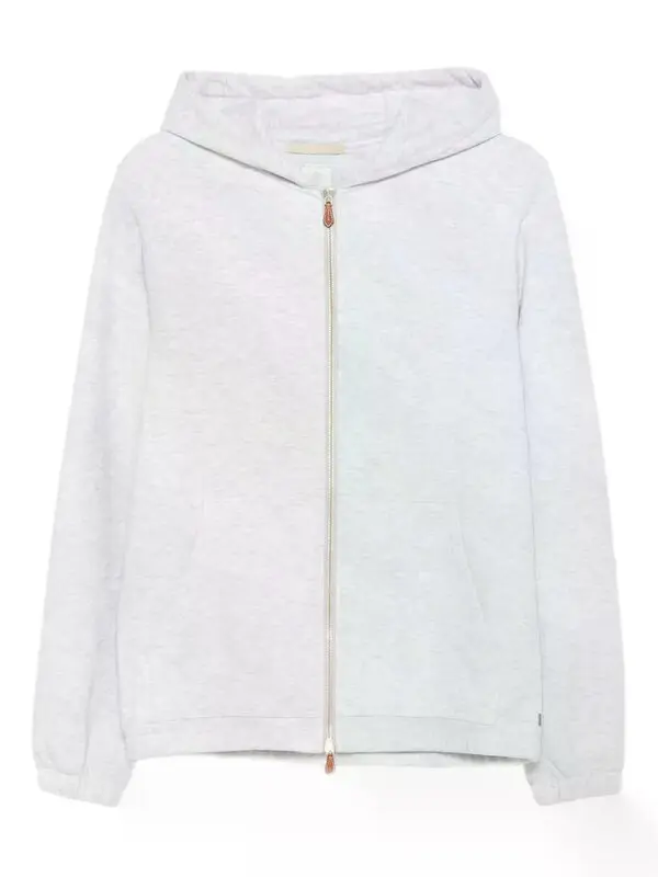 Eleventy Full-zip Hoodie - Grey