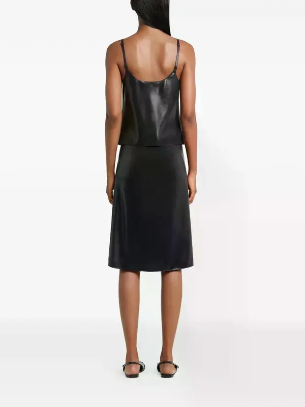 COURREGES Logo-embroidered Midi Skirt