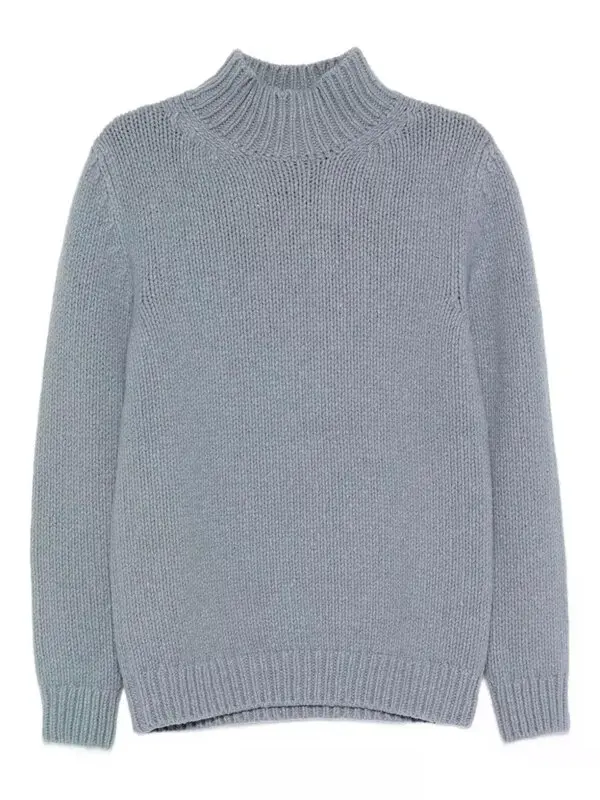 Eleventy Mock-neck Wool Sweater