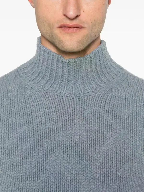 Eleventy Mock-neck Wool Sweater