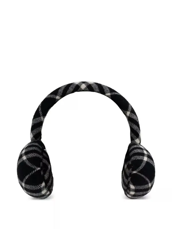 Burberry Calico Check Earmuffs - Black
