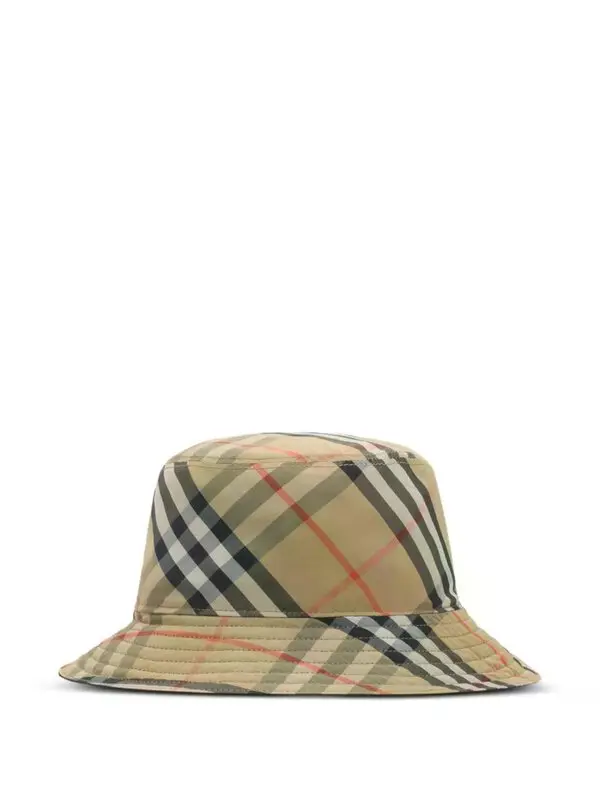 Burberry Knight-detail Reversible Bucket Hat - Black