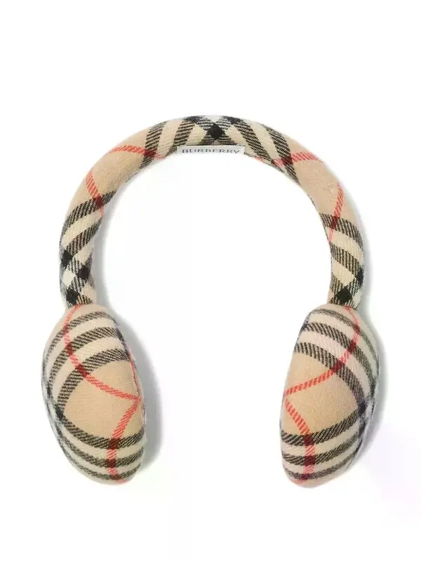 Burberry Vintage Check Earmuffs - Neutrals
