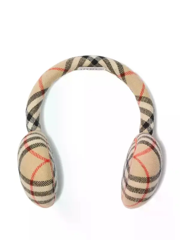 Burberry Vintage Check Earmuffs - Neutrals