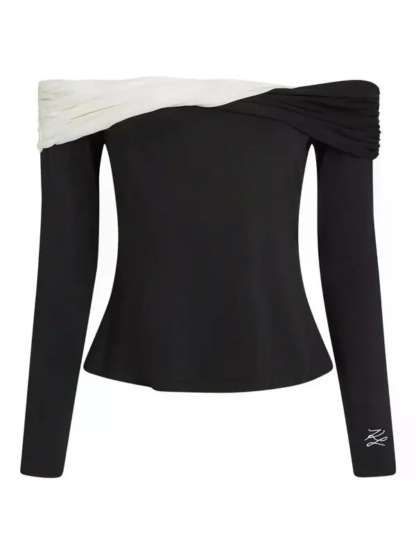 Karl Lagerfeld Off-shoulder Top